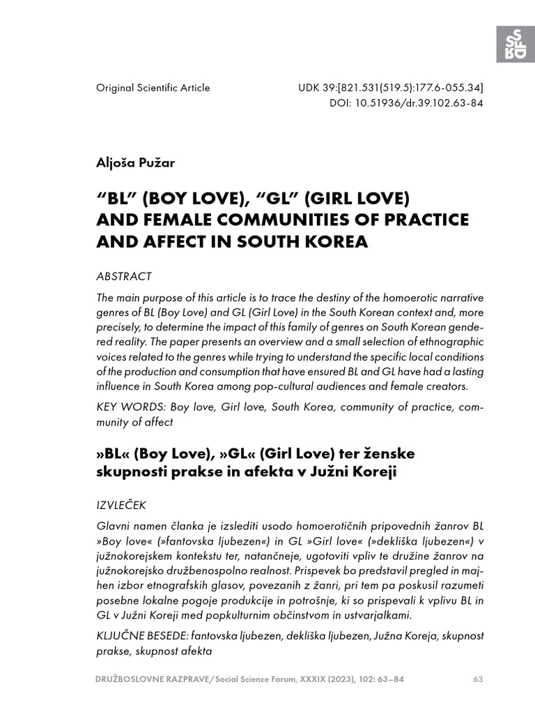 BL Boy Love GL Girl Love and Female Com | PDF | Homosexuality