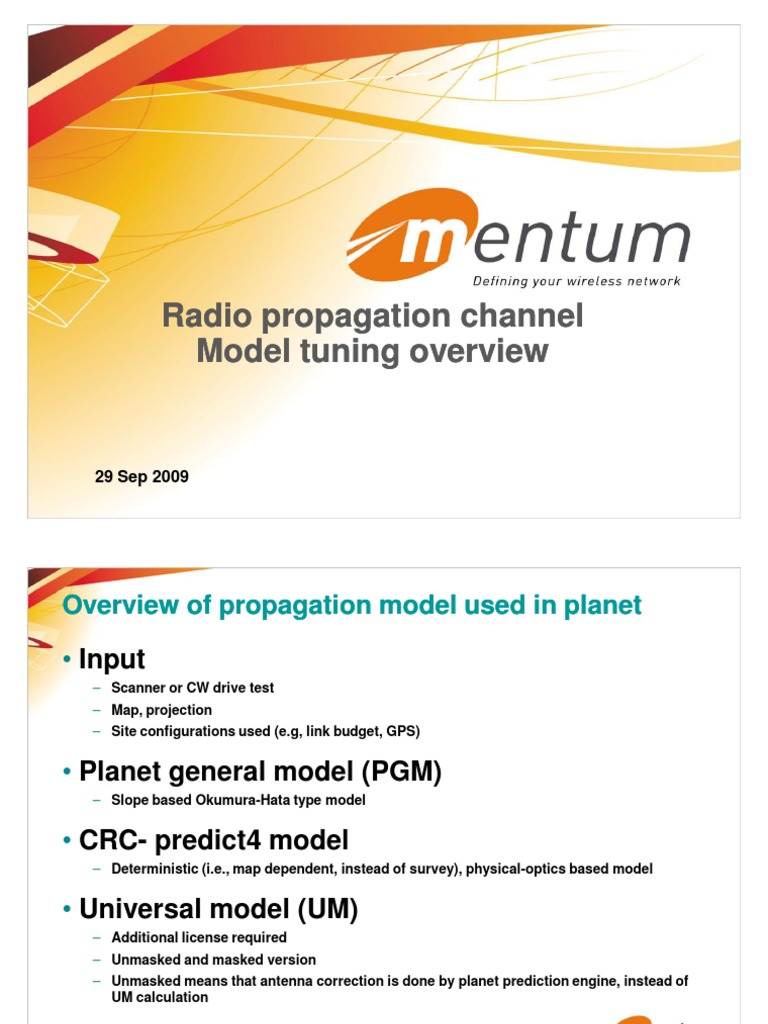 Radio Propagation Model Tuning Guide | PDF | Antenna (Radio ...