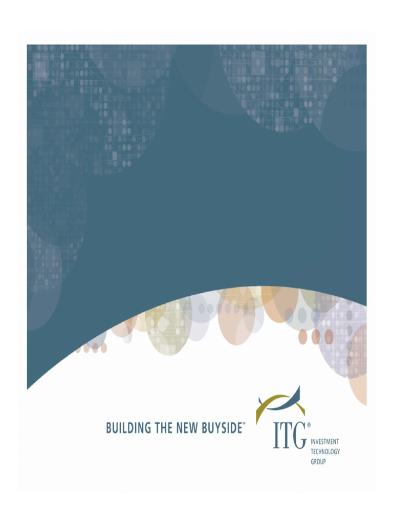 MOOandMOC On NYSE and NSDQ ITG | PDF | Market Maker | Auction