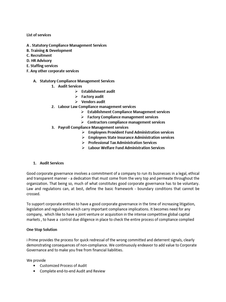 Audit | PDF | Employment | Labour Law