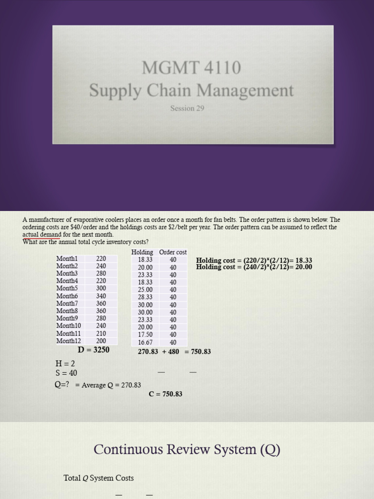 Supply Chain Management Cost Analysis | PDF | Variance | Applied ...