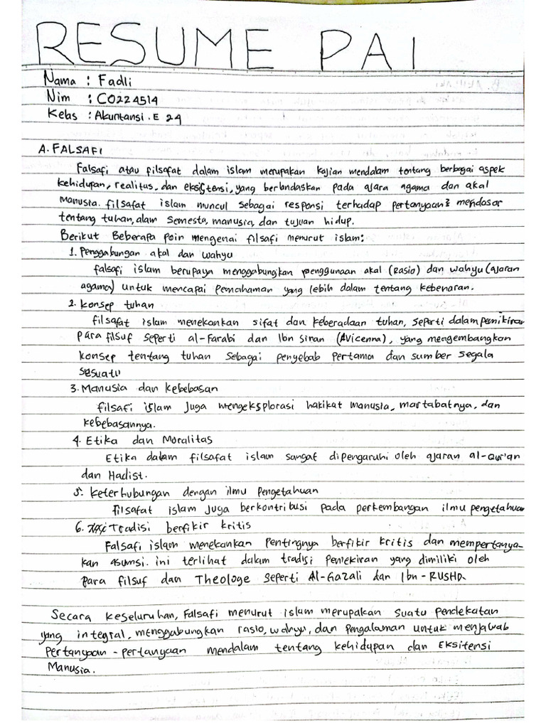 Resume Agama Islam | PDF