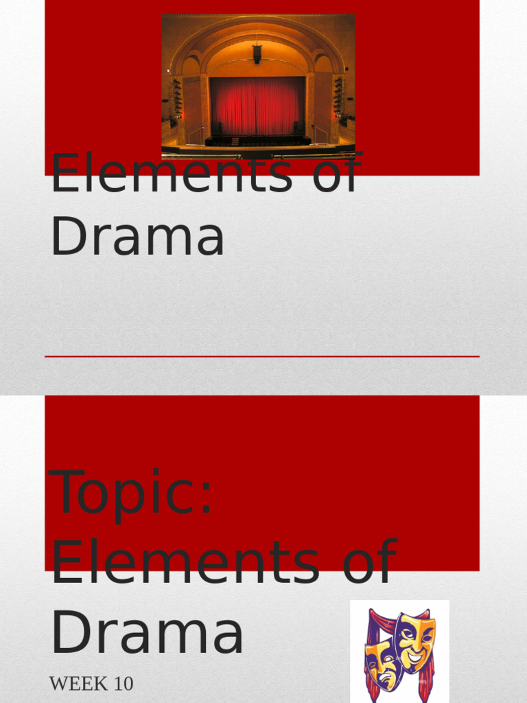 Elements of Drama | PDF | Nonverbal Communication | Monologue