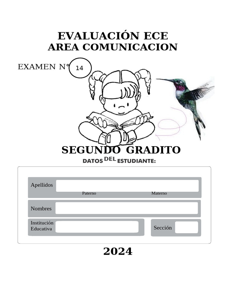 Evaluación ECE 2024: Comunicación y Matemáticas | PDF