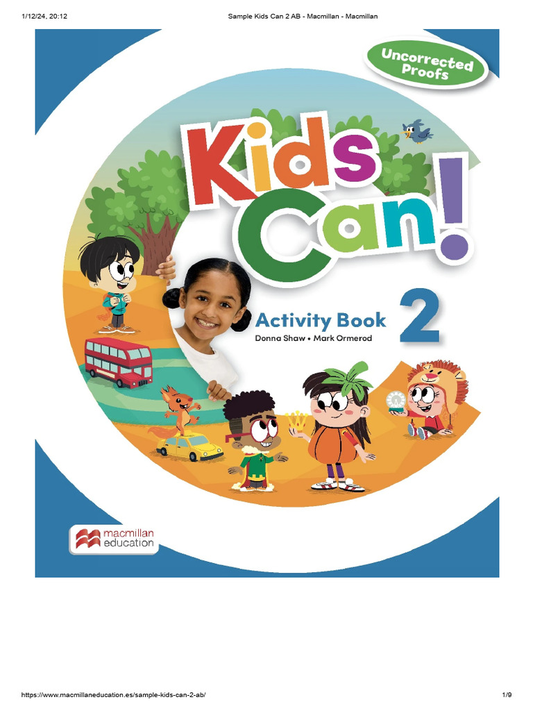 Kids Can 2 Activity Book Sample | PDF