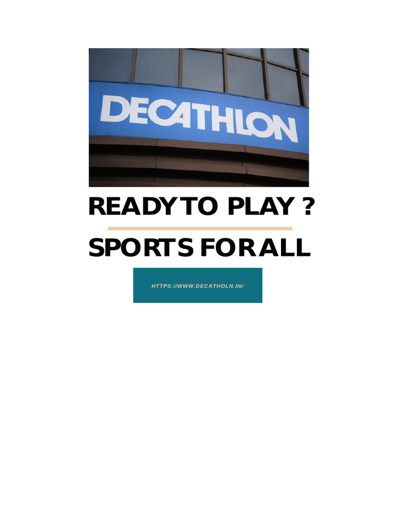 Ready To Play ? Sports For All | PDF