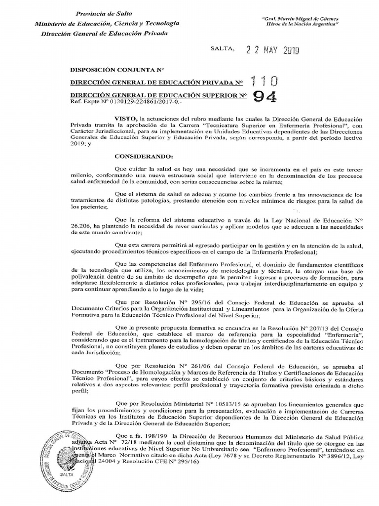 Resolucion DGP | PDF