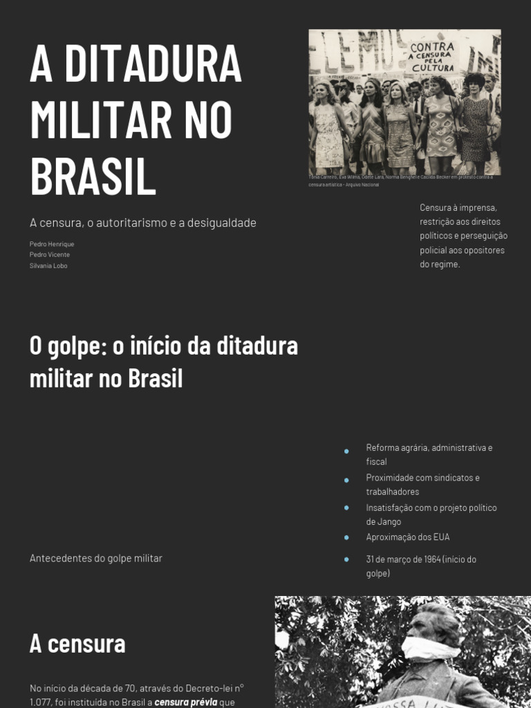 Slide Ditadura | PDF | Brasil