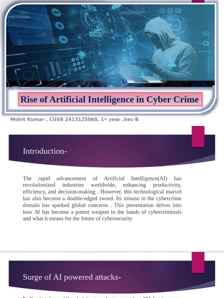 AI's Role in Cyber Crime Growth | PDF | Cybercrime | Security