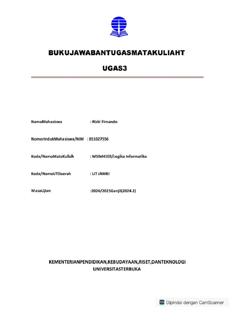 Tugas 3 Logika Informatika | PDF