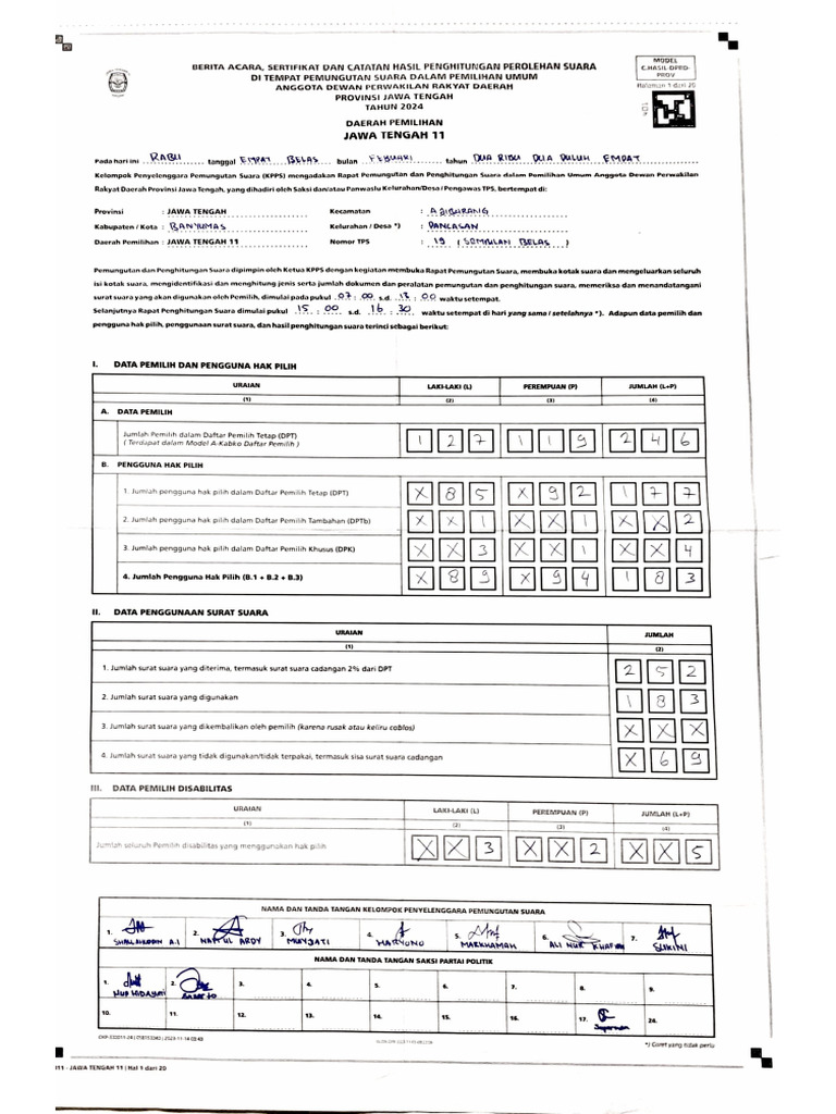 C1 DPRD Provinsi | PDF