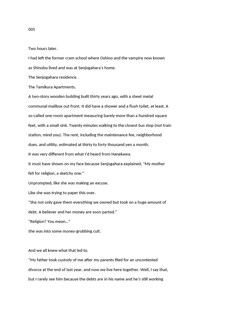 Bakemonogatari 1.005 | PDF