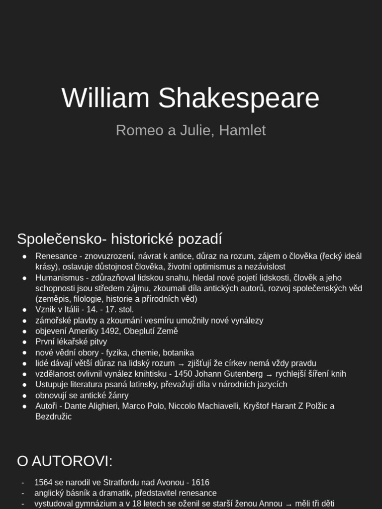 William Shakespeare | PDF