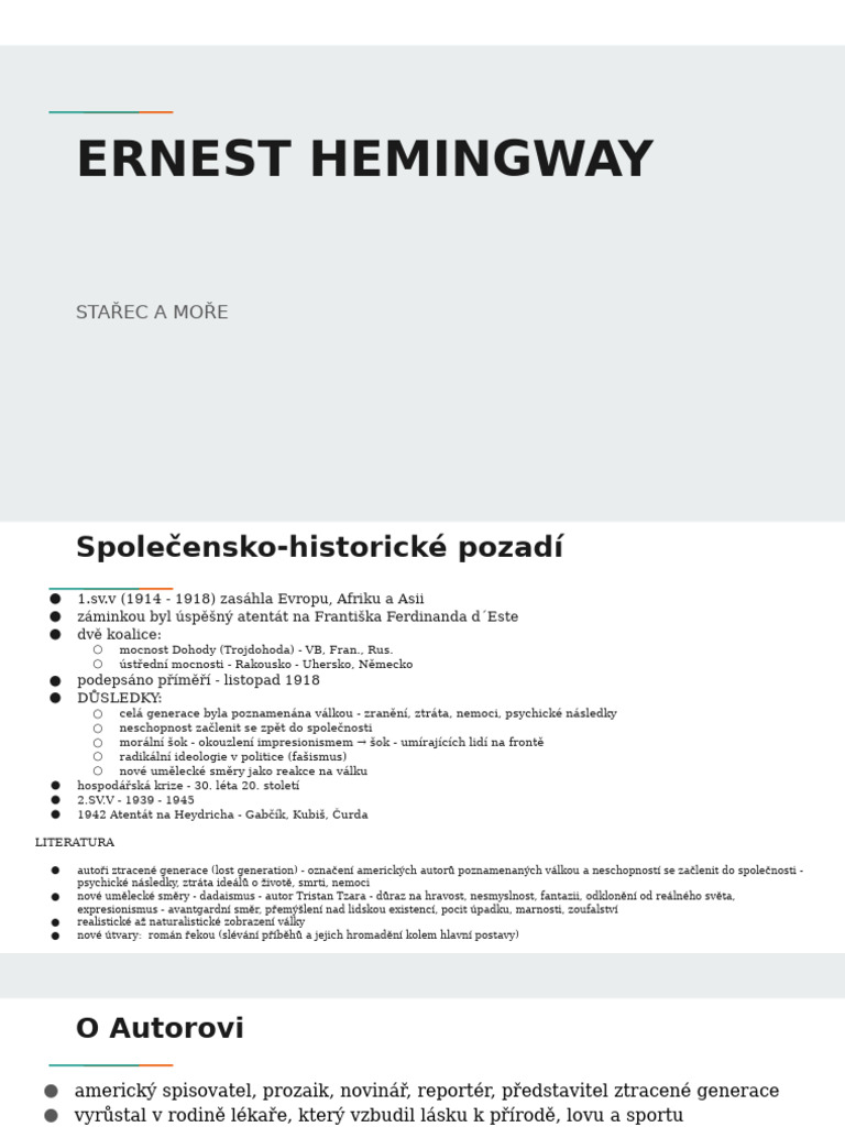 Ernest Hemingway | PDF