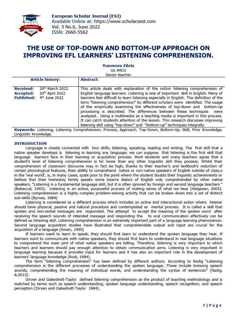 2293-Article Text-4321-1-10-20220605 | PDF | Reading Comprehension ...