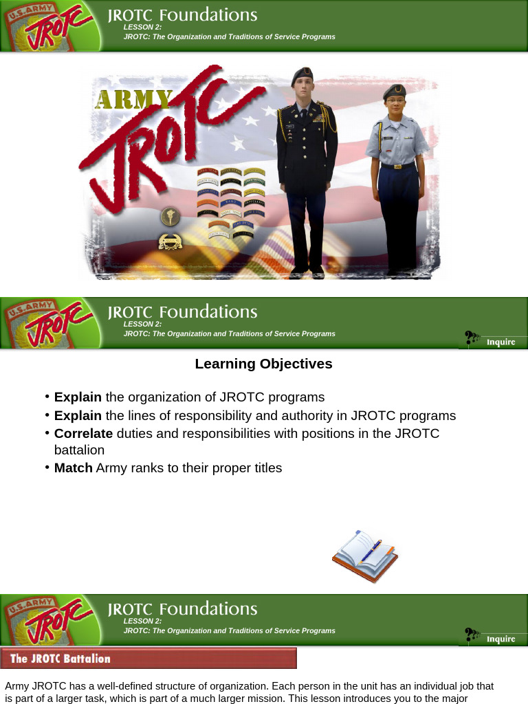 JROTC Structure & Traditions Guide | PDF | Company (Military Unit ...