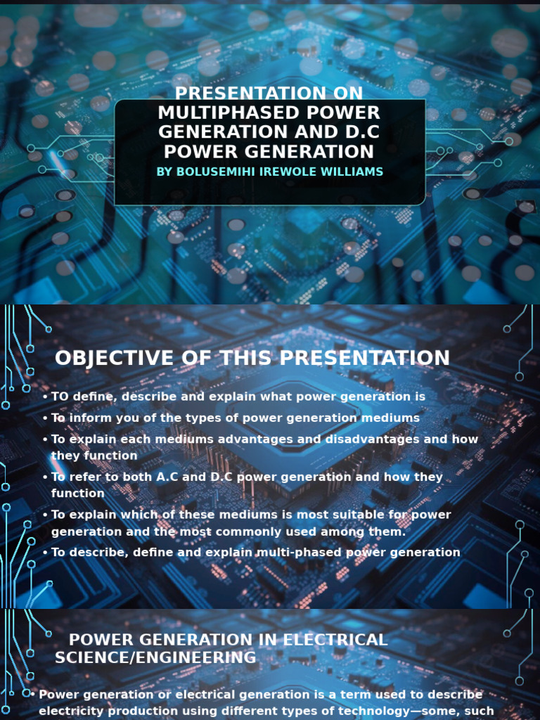 Presentation On Power Sources | PDF | Electric Power | Alternating Current