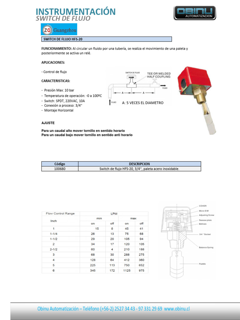 Switch de Flujo Guangzhou | PDF