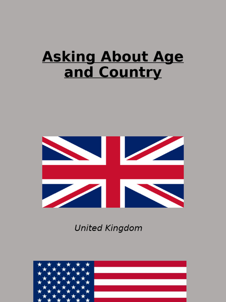 Asking About Age and Country | PDF