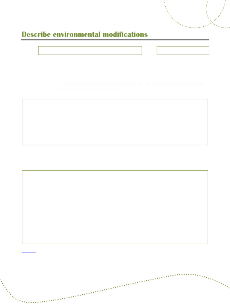 DEC1.3a Describe Environmental Modifications | PDF