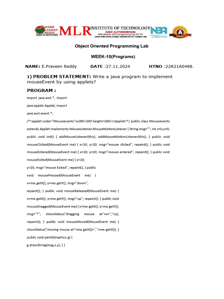 88 Week10 | PDF | Software | Computer Programming