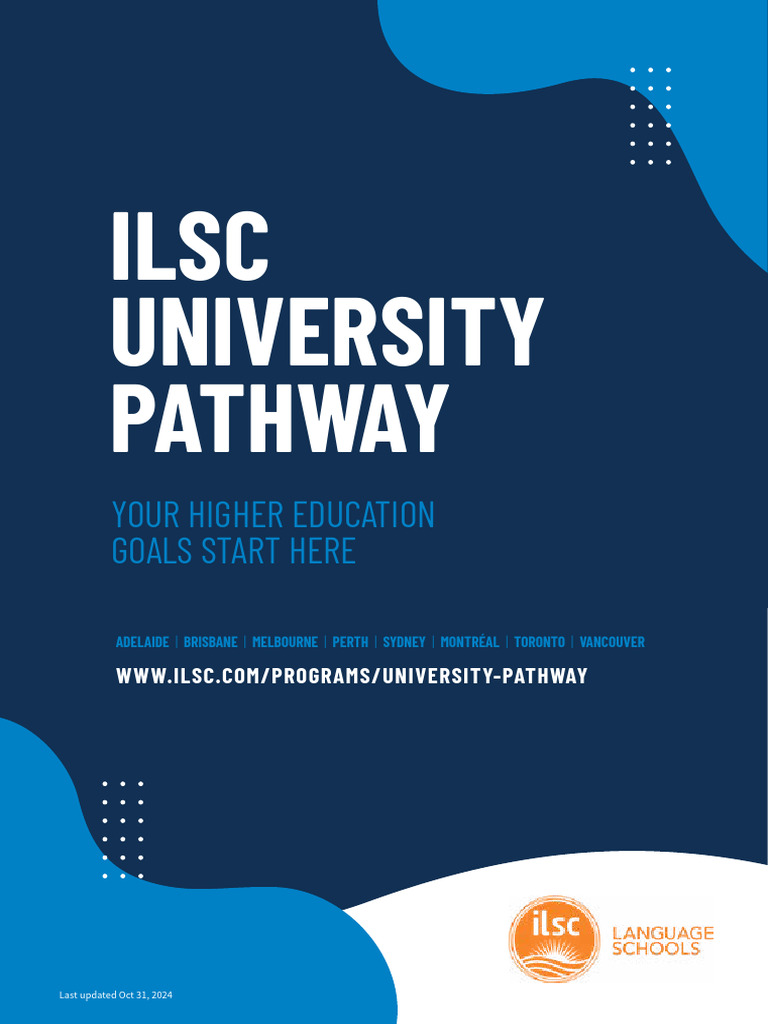 Ilsc University Pathway Brochure | PDF | English Language | Australia