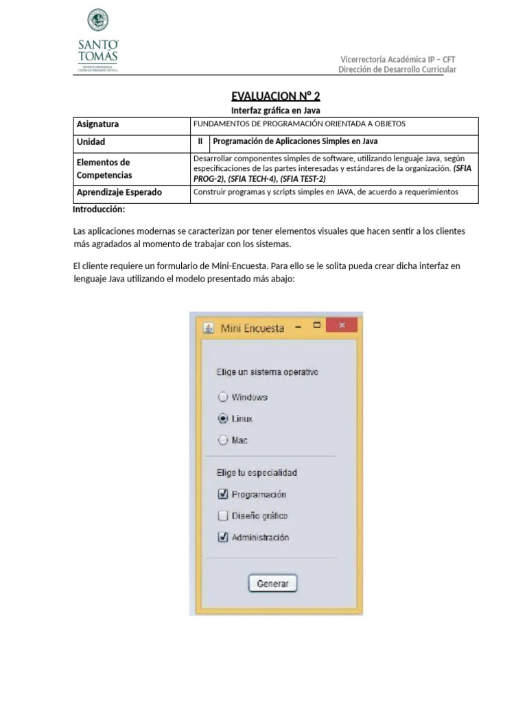 Evaluacion Unidad 2 Java | PDF