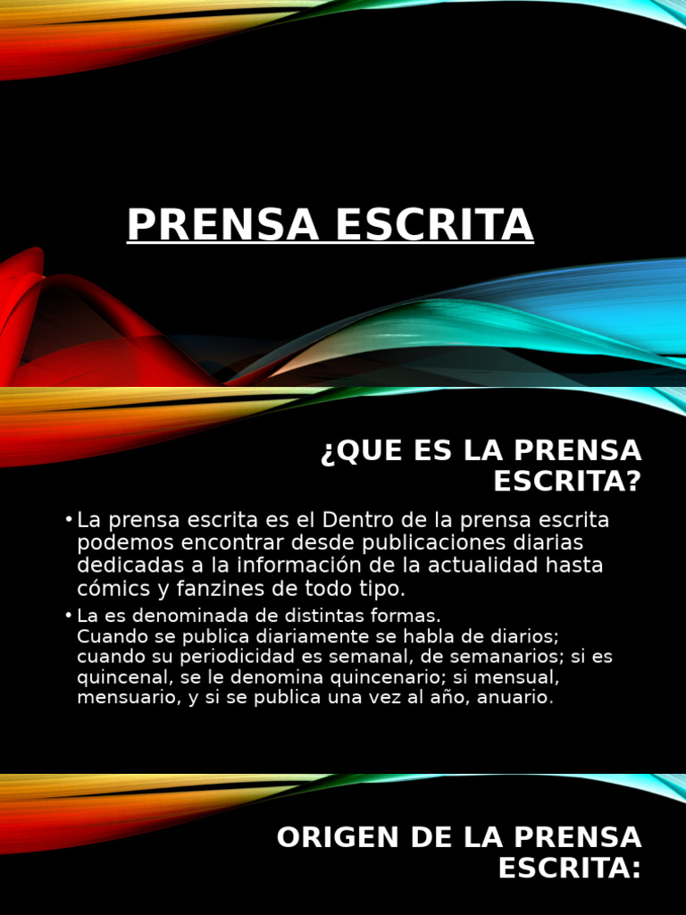Características y tipos de prensa escrita | PDF | Comunicación ...