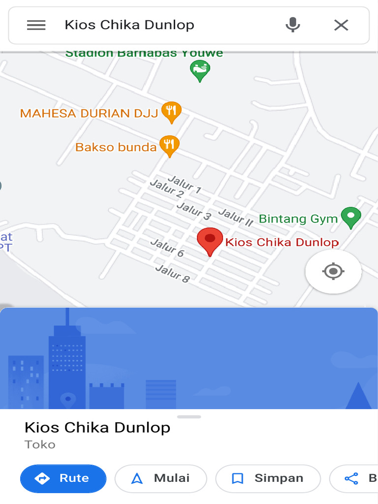 Kios Chika Dunlop - Google Maps | PDF
