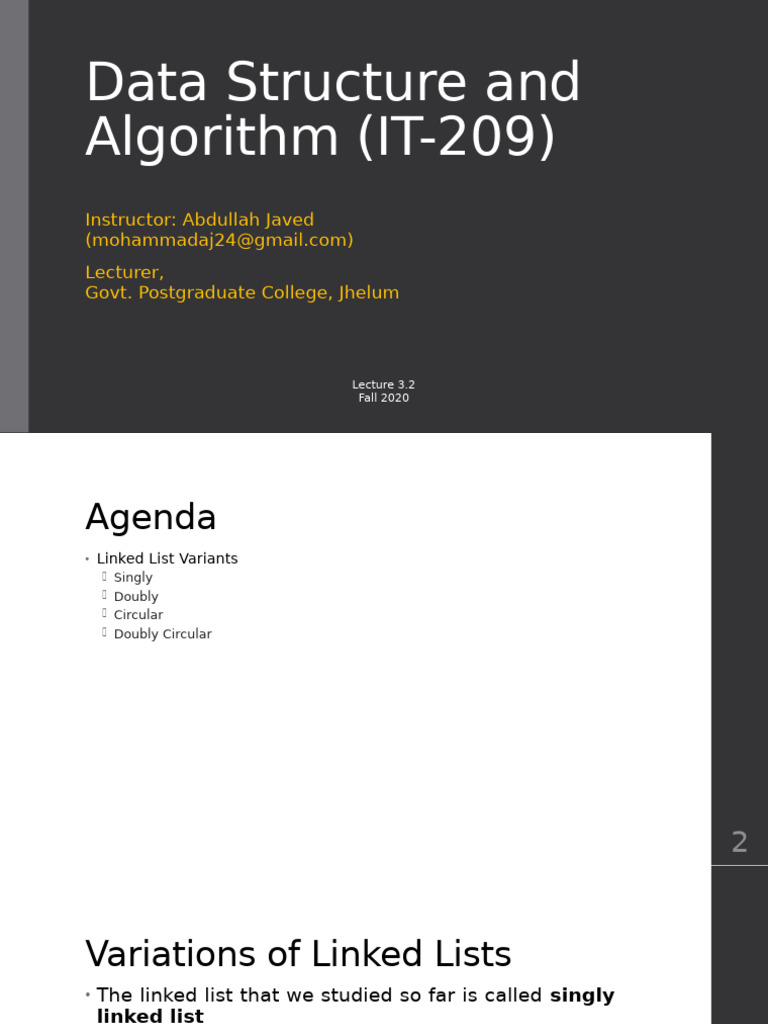 3.2 Linked Lists Types | PDF | Information Retrieval | Data