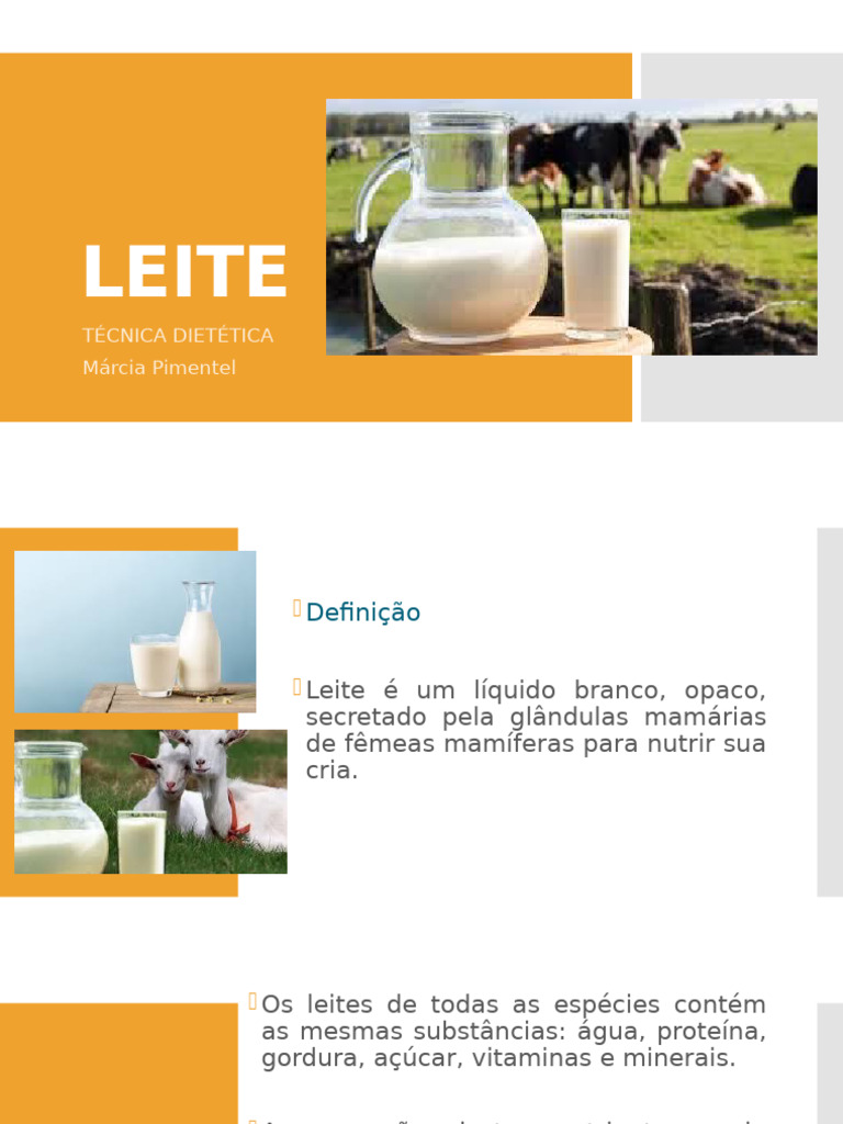 Tipos e Características do Leite | PDF | Leite | Queijo