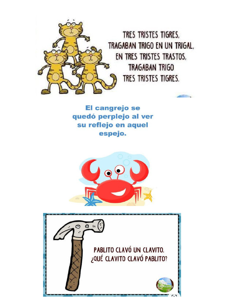 Trabalenguas | PDF