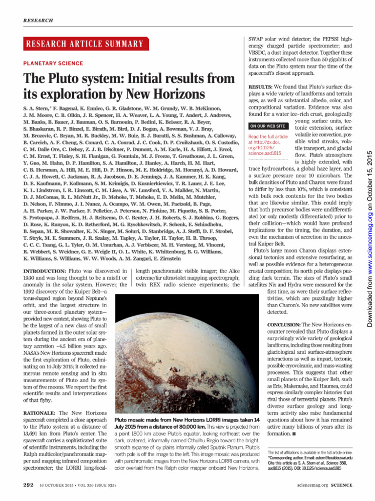 The Pluto System | PDF