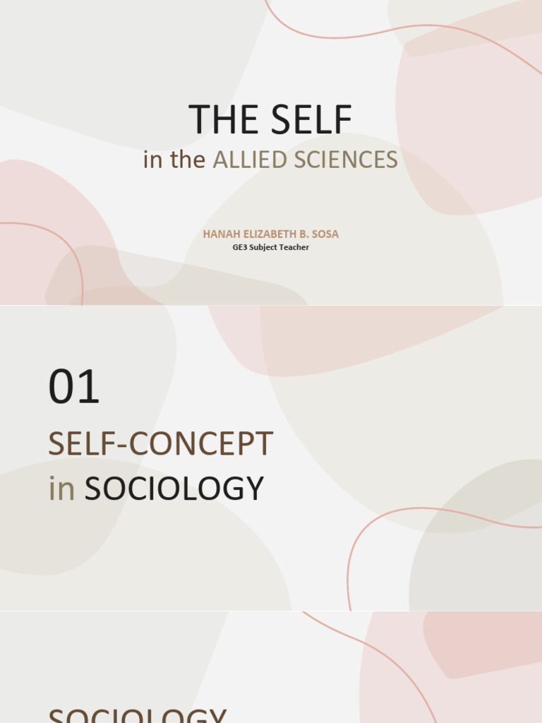 GE3 Chapter 4 The Self in The Allied Sciences | PDF | Identity (Social Science) | Schema ...