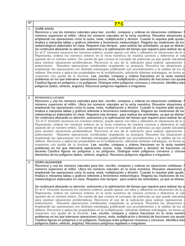 Mate 7 C | PDF | Multiplicación | Polígono