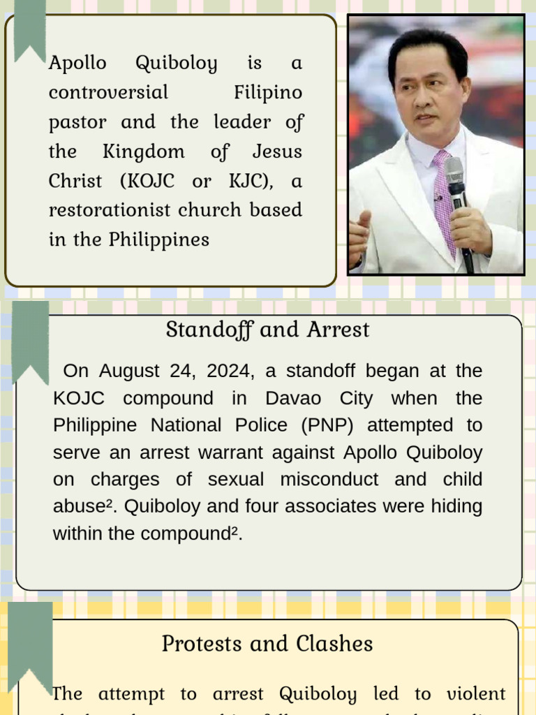 Standoff and Arrest of Apollo Quiboloy | PDF | Public Sphere