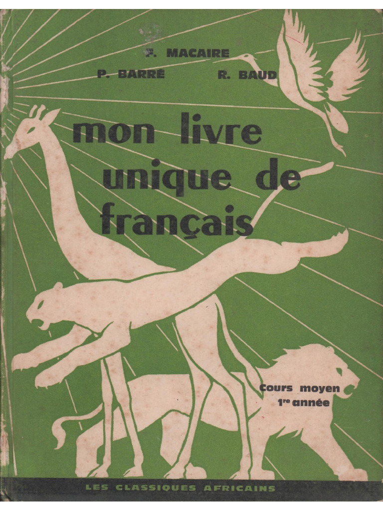 Mon Livre Unique de Français | PDF