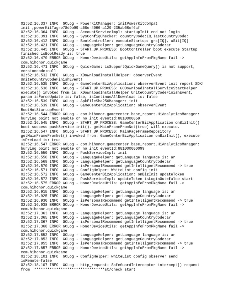 GameCenter Startup Log Analysis | PDF | Computing | Hypertext