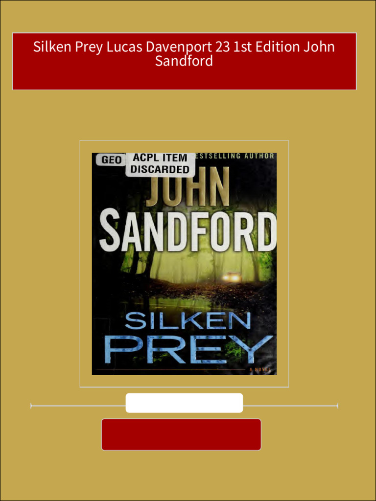 Instant Download Silken Prey Lucas Davenport 23 1st Edition John Sandford PDF All Chapters | PDF ...