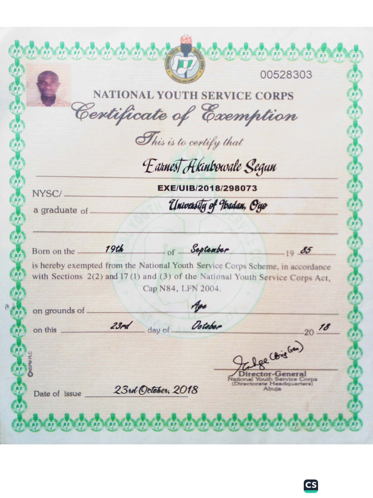 Discharge Certificate | PDF