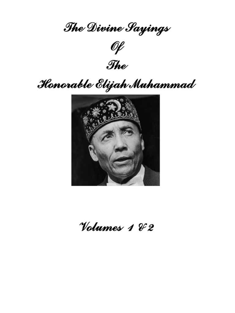 Divine Sayings of Elijah Muhammad | PDF | Prophets And Messengers In ...