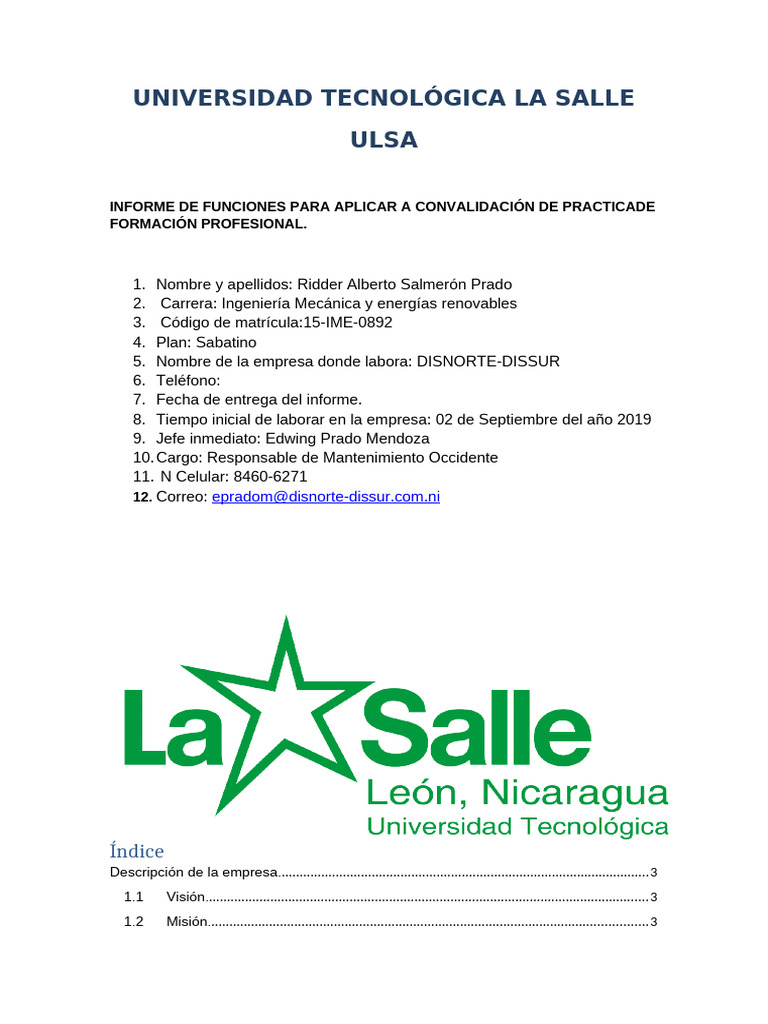 1formato Informe de Funciones para Convalidación-1 | PDF | Ingenieria Eléctrica | Business