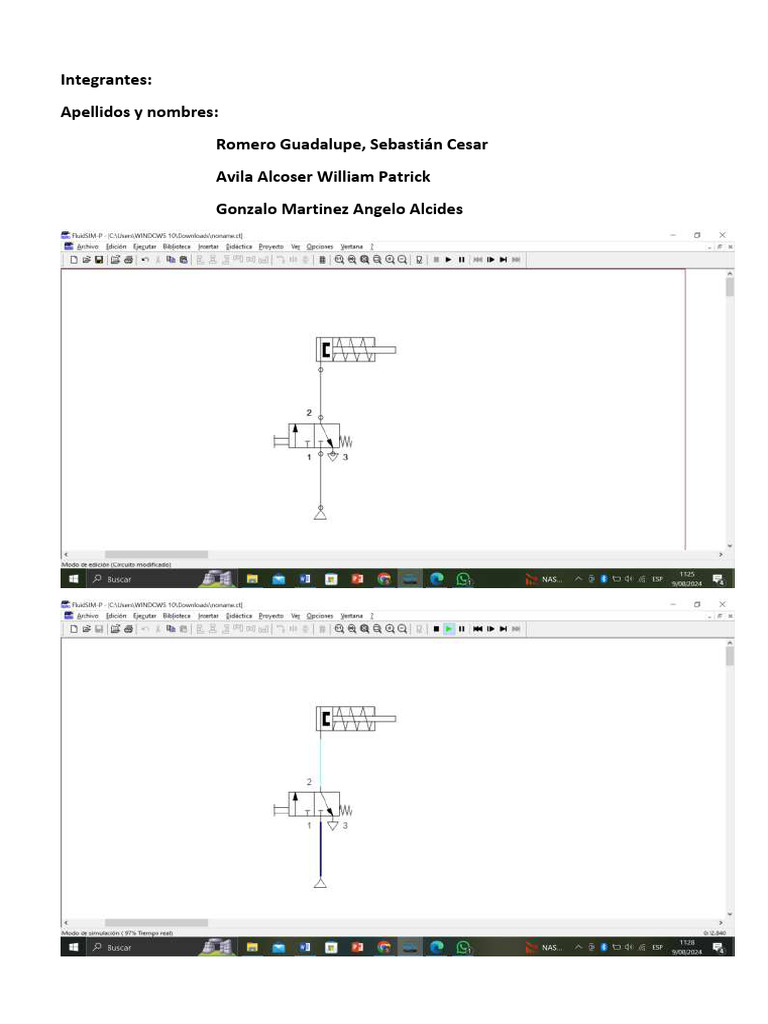 Circuitos Basicos de Neumatica | PDF