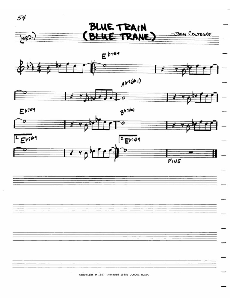 Blue Trane 6th | PDF