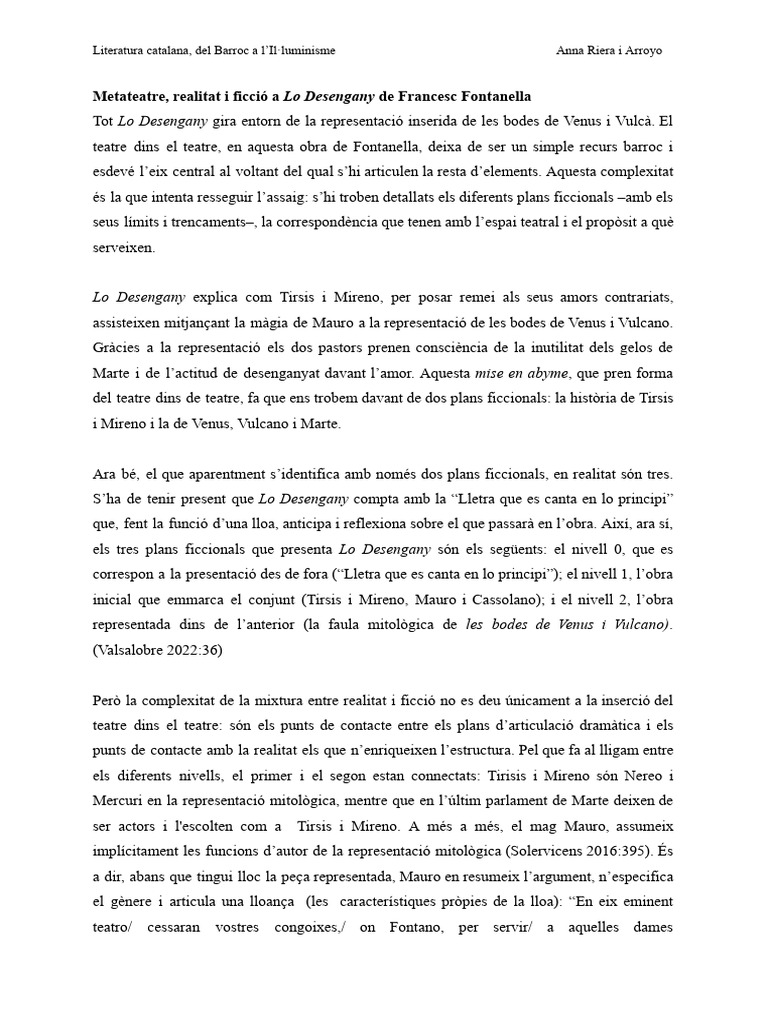 Assaig Crític | PDF