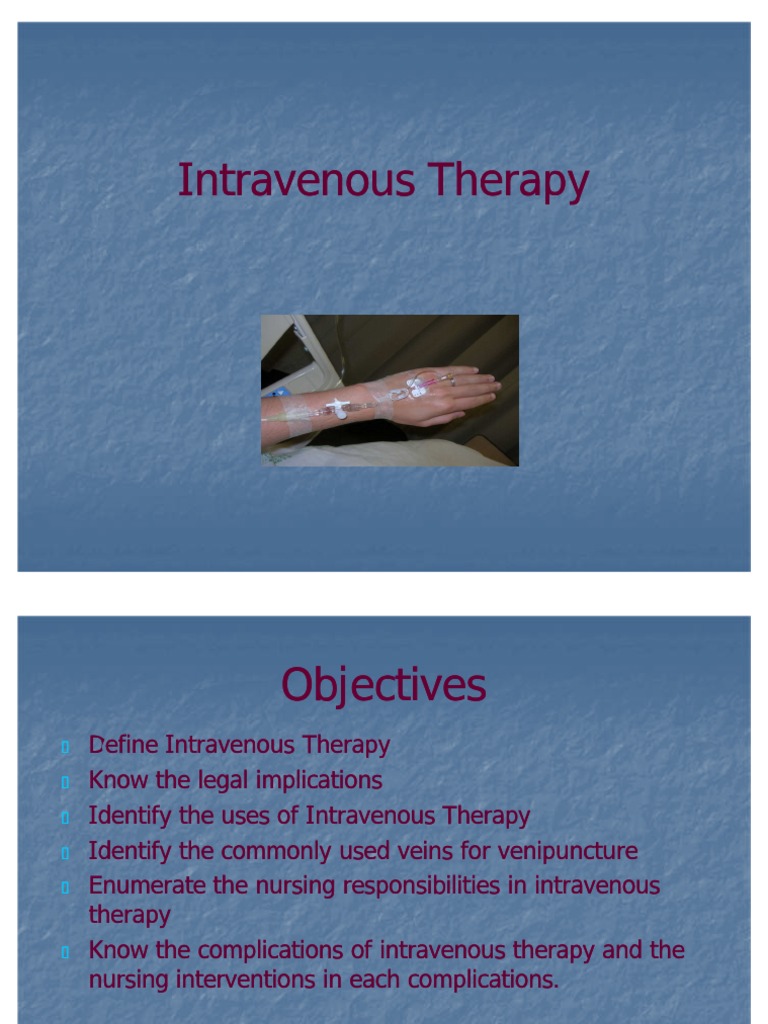 Intravenous Therapy | PDF