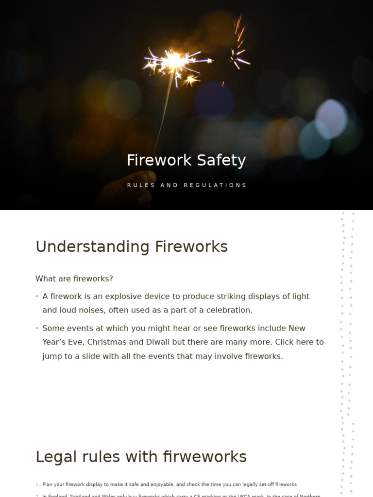 Firework Safety | PDF