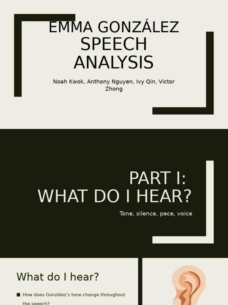 Analyzing Emma González's Speech | PDF | Emotions | Silence
