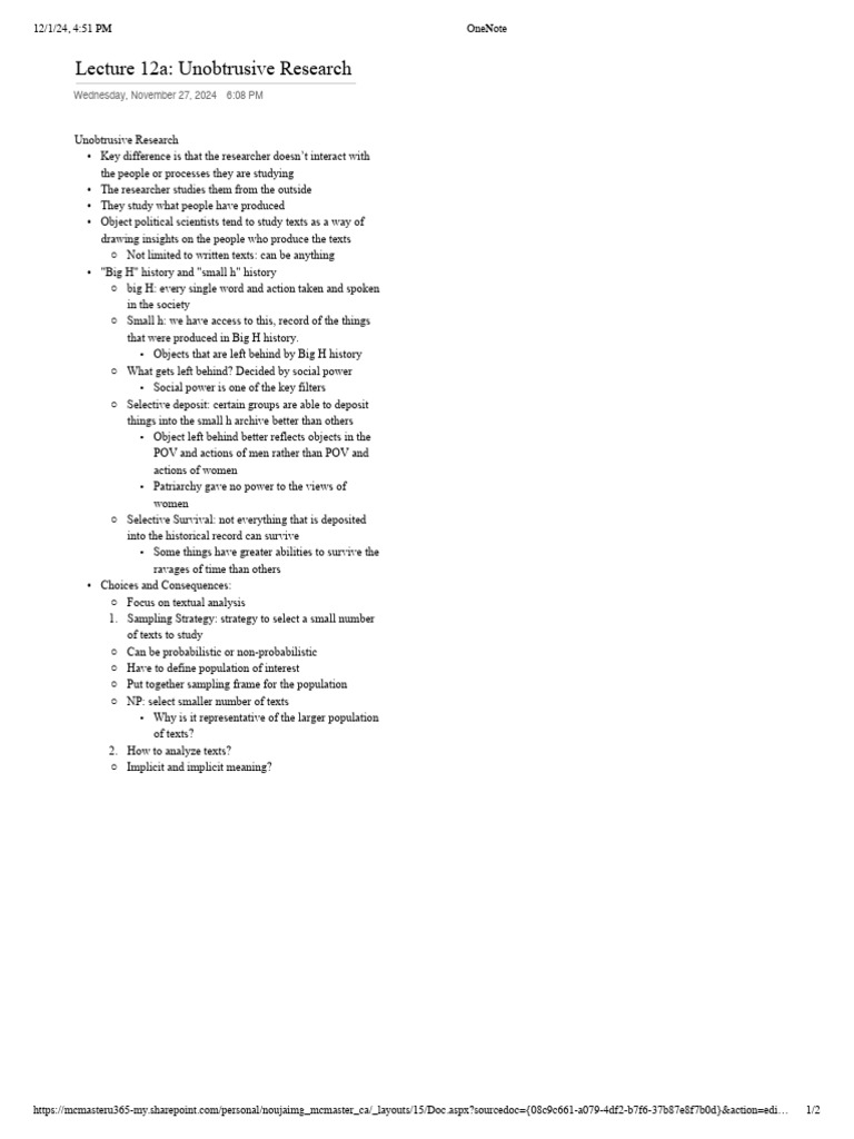 POLSCI 2NN3 Module 12a | PDF | Science