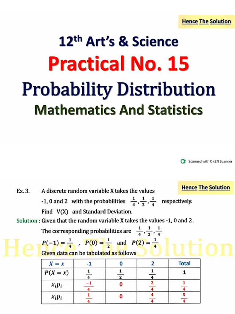 Probability Distribution | PDF